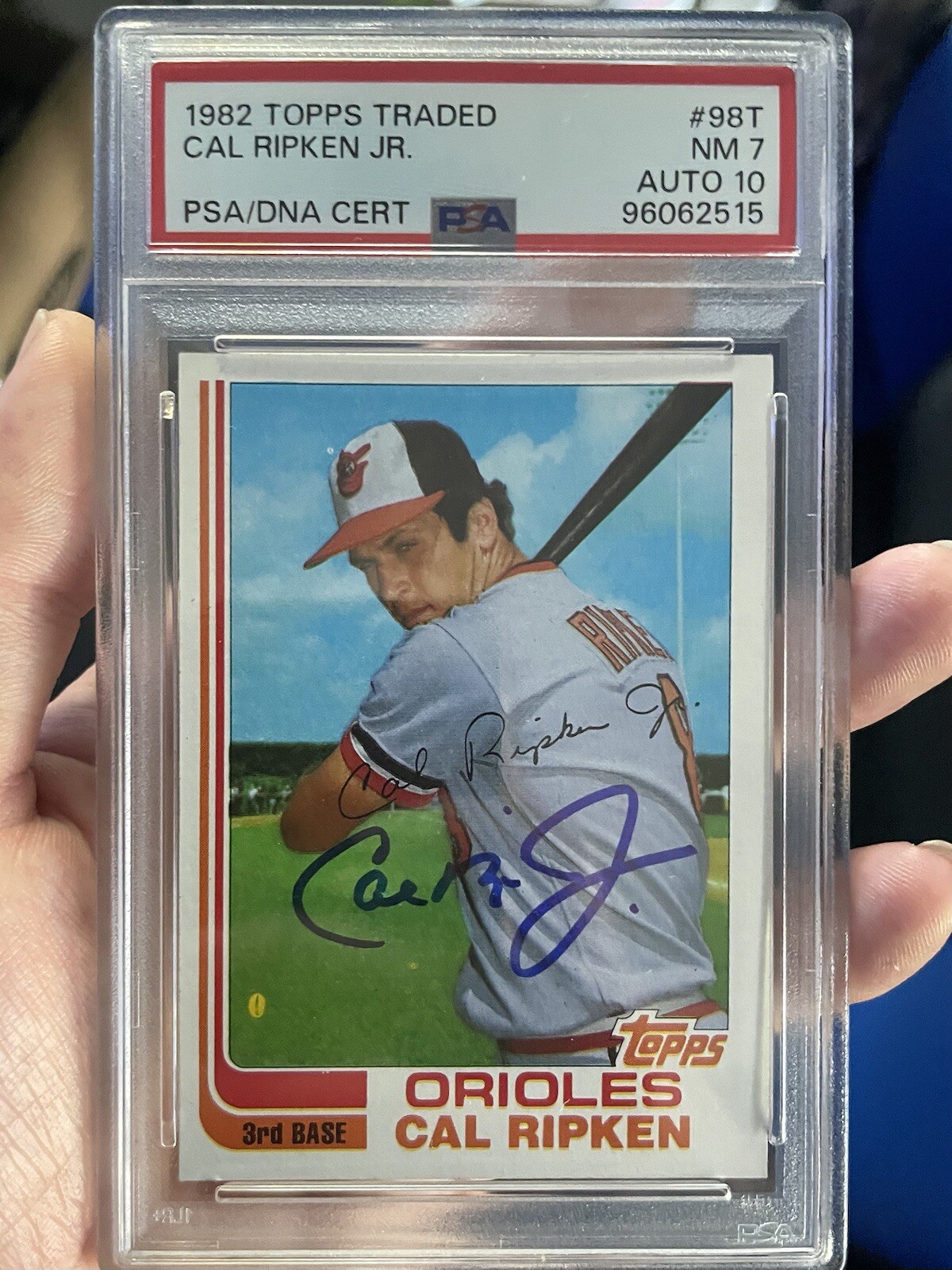 CAL RIPKEN JR ~1982 Topps Traded PSA 10 Auto DNA Certified Rookie Card ...