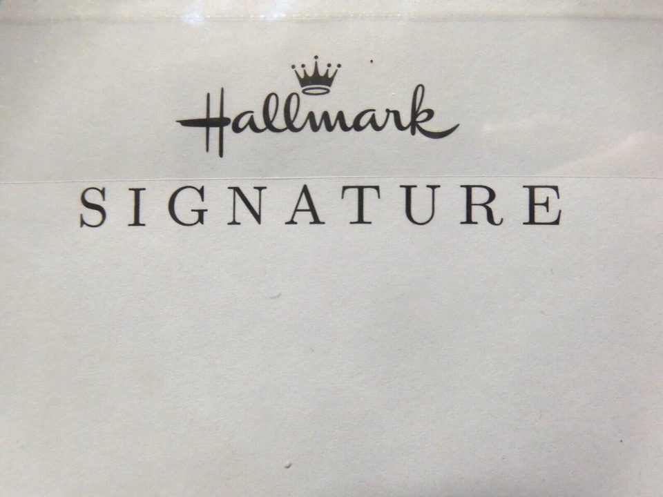 2 Hallmark Signature Card High Quality Christmas Hangable Ornament ...