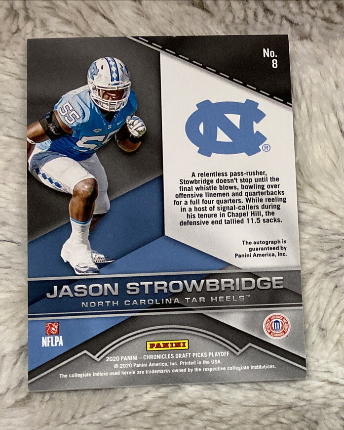 2020 Chronicles Draft Picks #8 Jason Strowbridge RC Playoff Auto | eBay