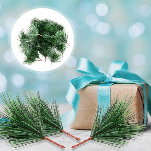 30PCS Artificial Pine Needles DIY Supplies Greenery Pine Picks Crafts ...