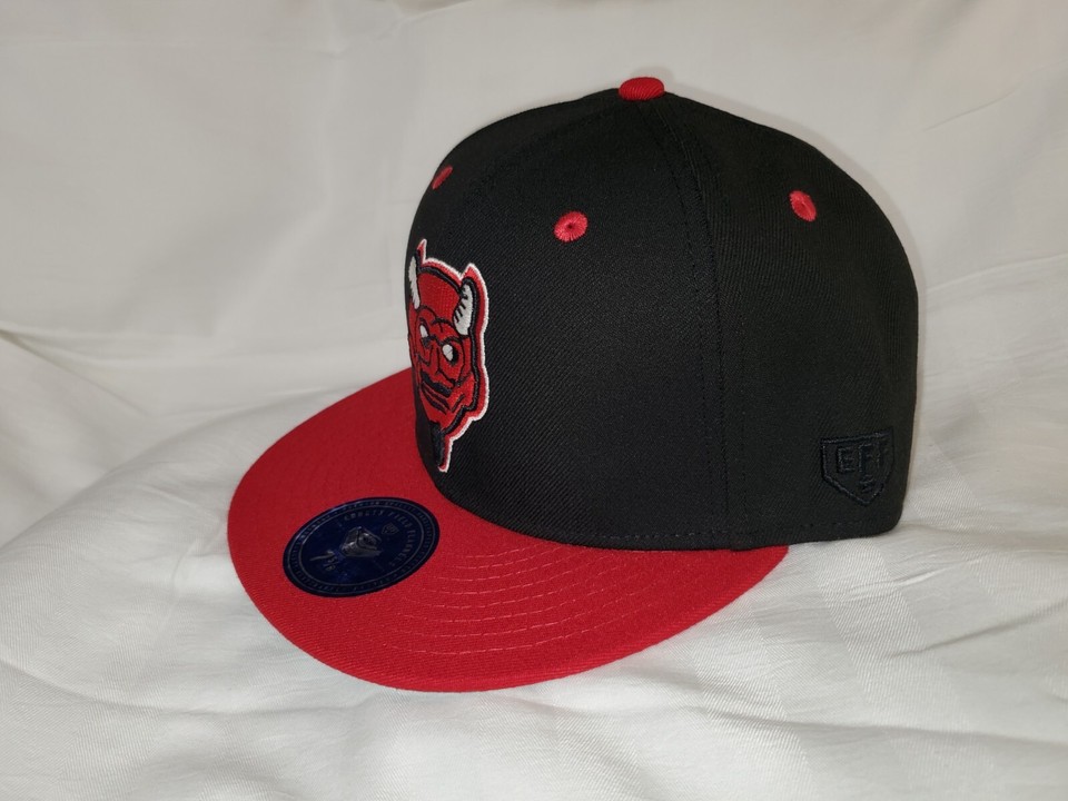 MEXICO DIABLOS EFF DNA EBBETS FIELD BLACK RED FITTED HAT SZ 7 5/8 MENS ...