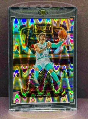 Lamelo Ball RARE WAVE REFRACTOR INVESTMENT CARD SSP PANINI HORNETS MVP ...