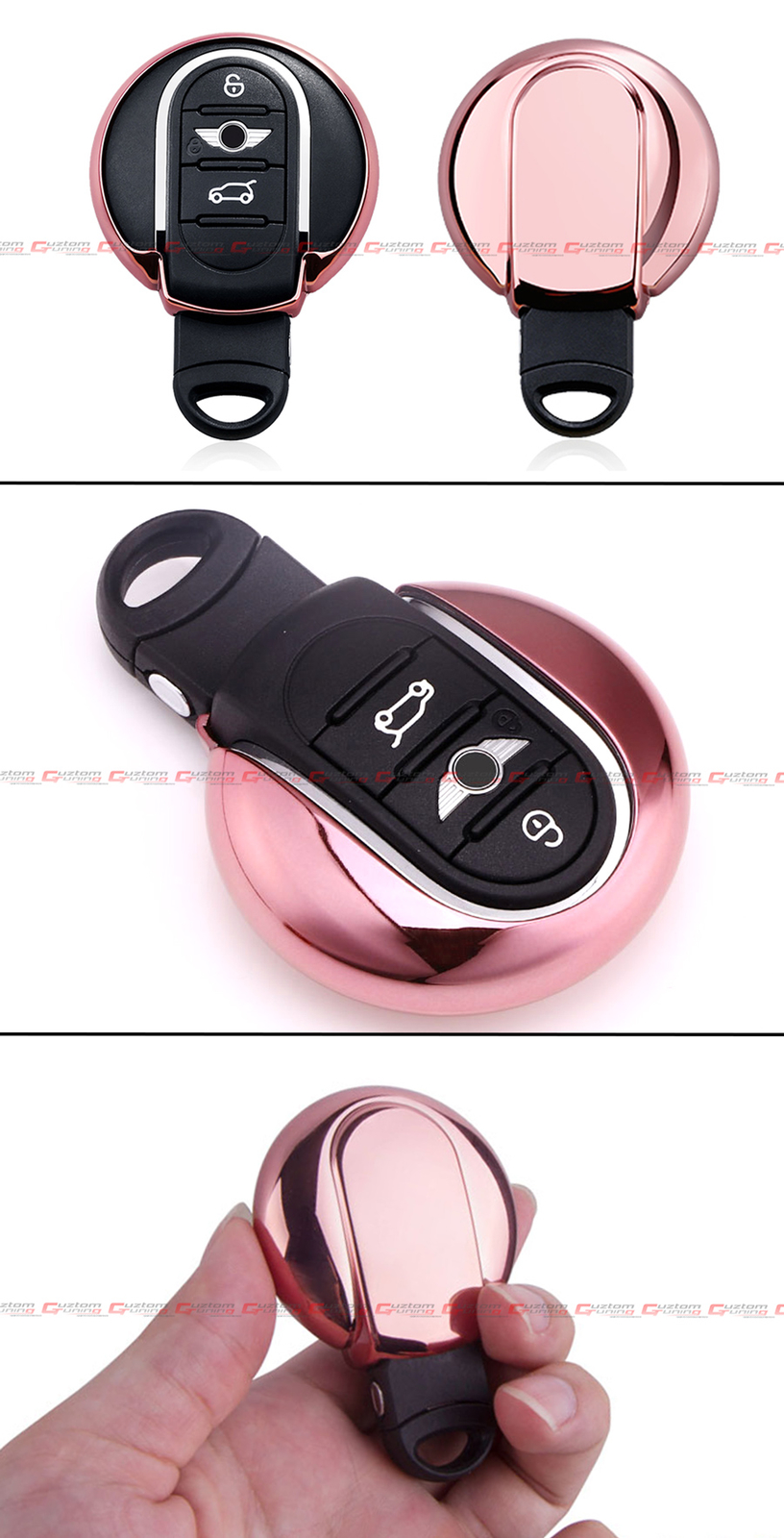 FOR 2015-18 F55 F56 F57 MINI COOPER TPU SOFT PROTECTIVE KEY FOB CASE ...