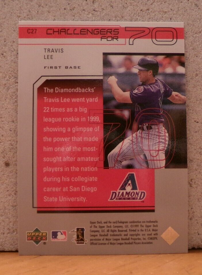 UPPER DECK 1999 BASEBALL CARD CHALLENGERS FOR 70 ARIZONA DIAMONDBACKS ...
