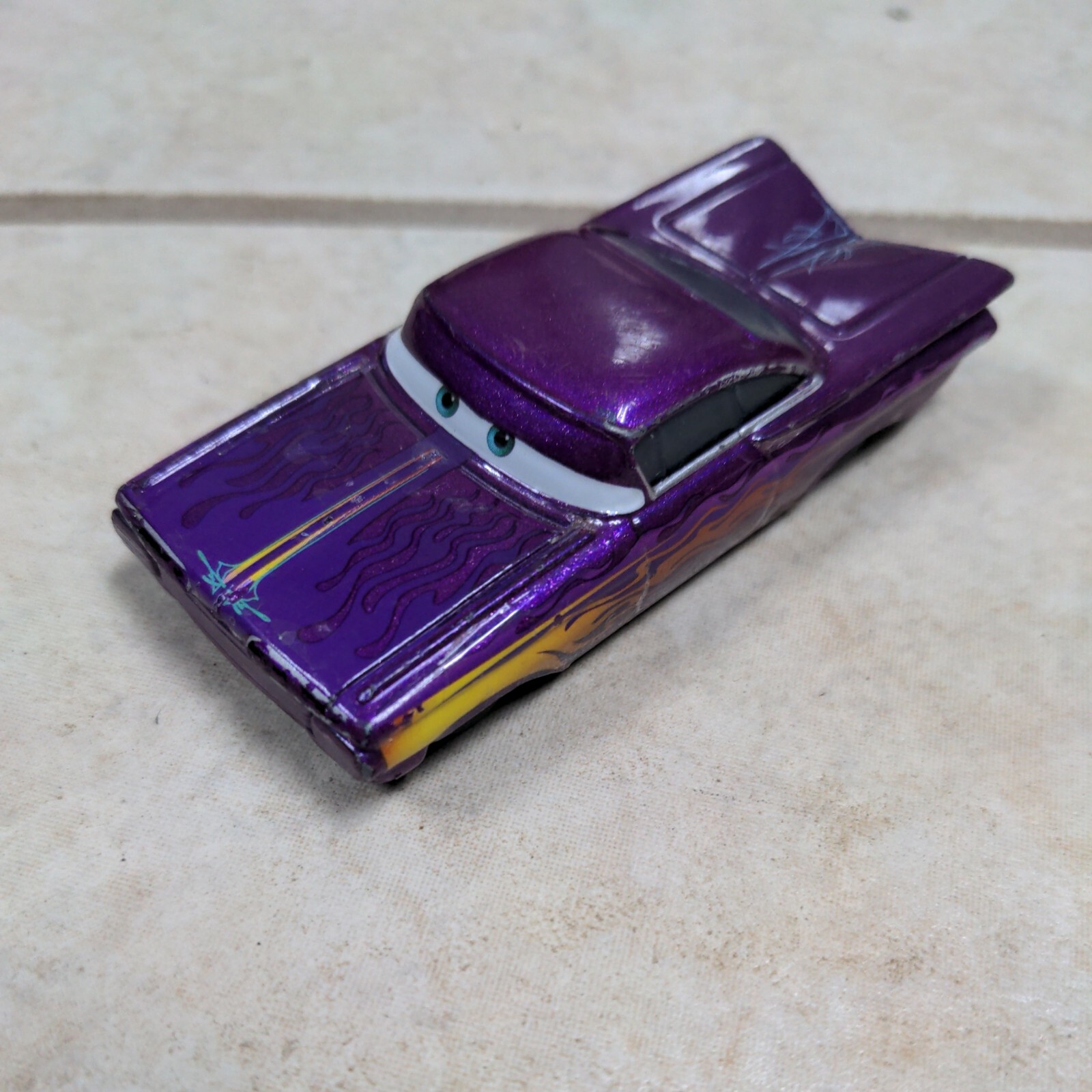 Disney Pixar Cars Purple Chevrolet Impala Low N Slo Die Cast Car ...