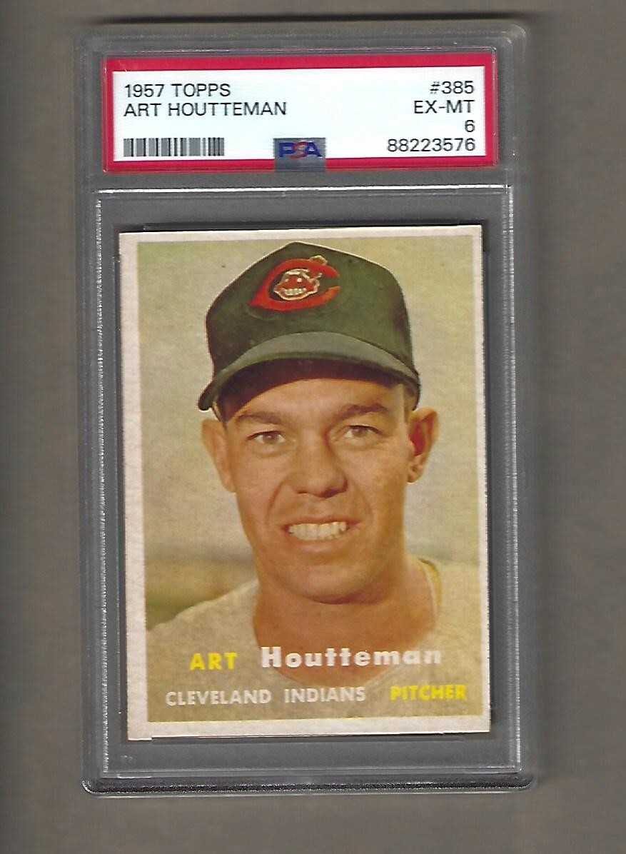 1957 Topps - #385 Art Houtteman for sale online | eBay