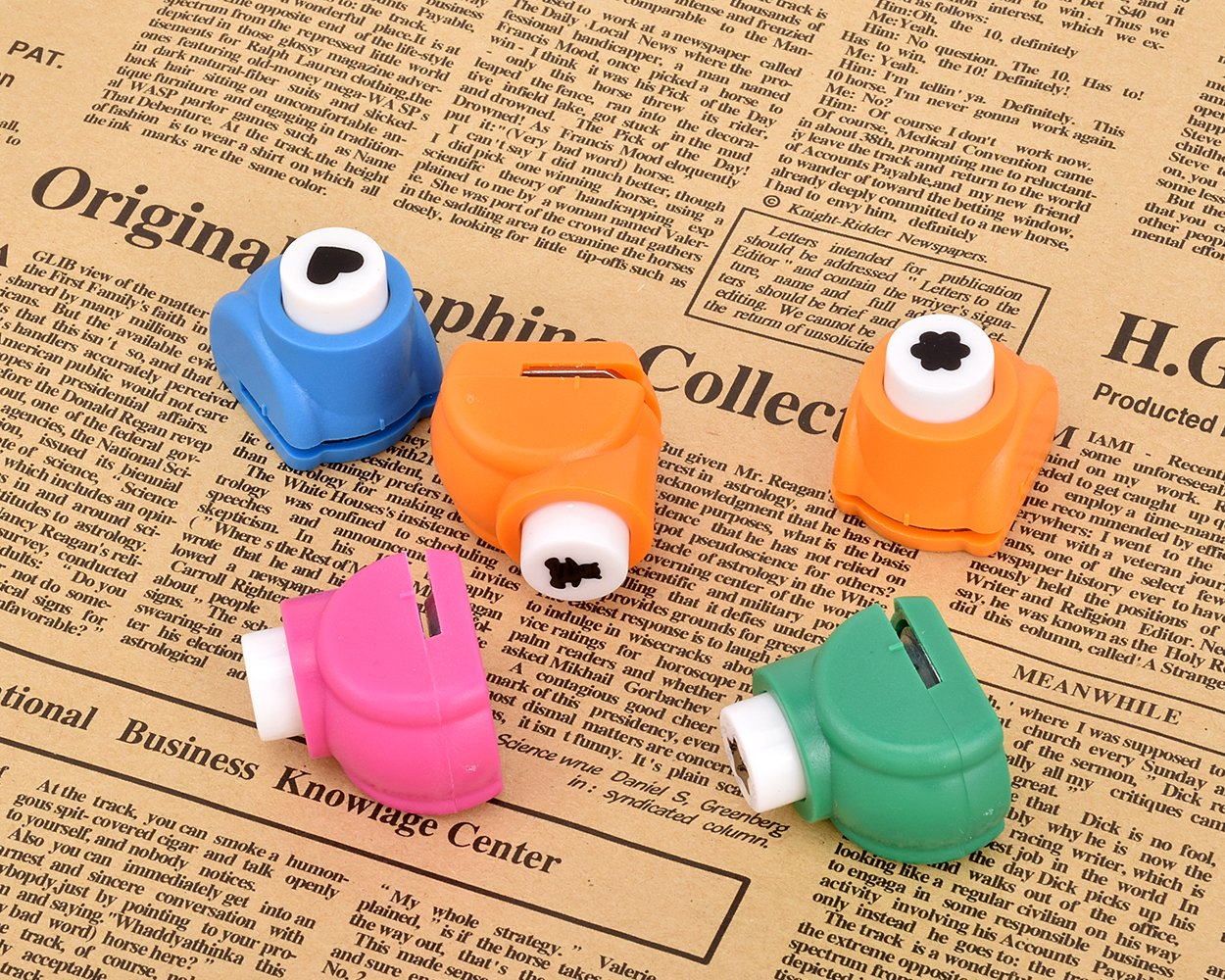 Mini Paper Punch Shapes 5 Pieces Craft Punchers Hole Punches for ...