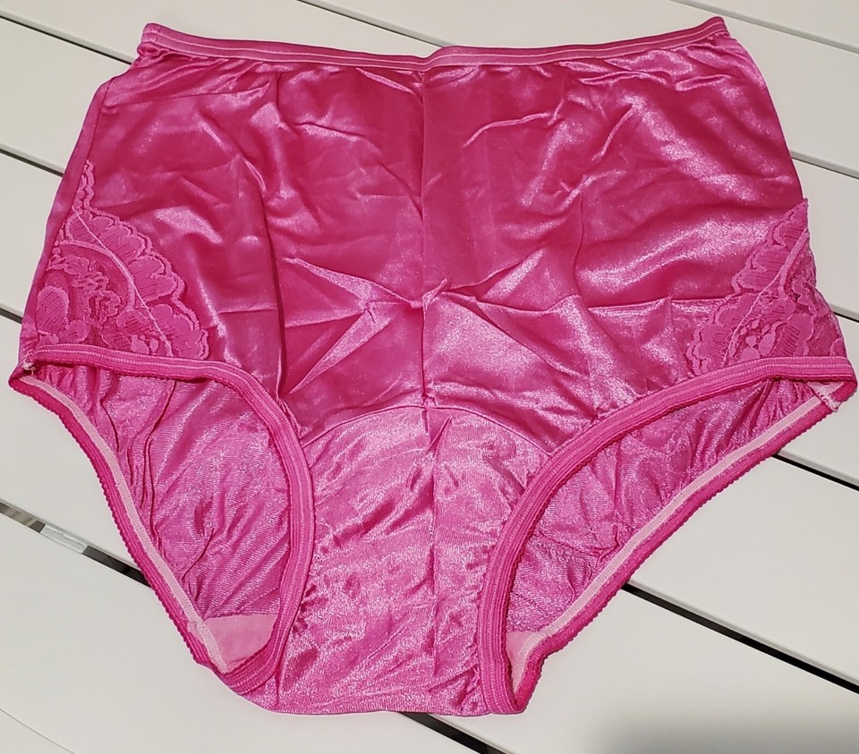 Vanity Fair Nouveau Panty Shiny Nylon Wide Gusset Full Cut 5/S Dream ...