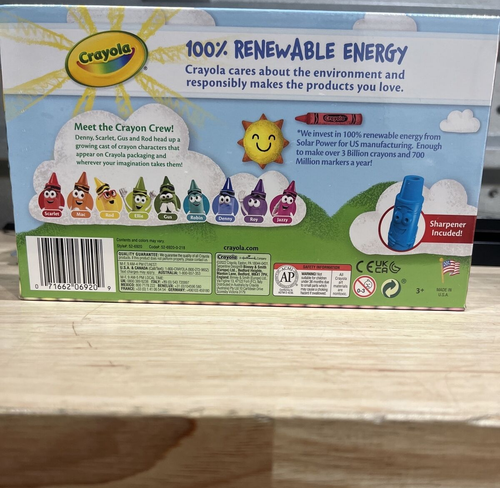 Crayola 52-6920 Giant Chest of 120 Color Crayons With Sharpener for ...