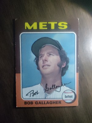 1975 Topps Baseball #406 Bob Gallagher New York Mets - ex free shipping | eBay