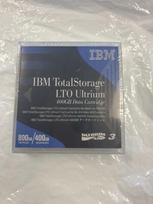 IBM TOTAL STORAGE LTO ULTRIUM 3, 4OO GB DATA CARTRIDGE 800GB/400GB | eBay