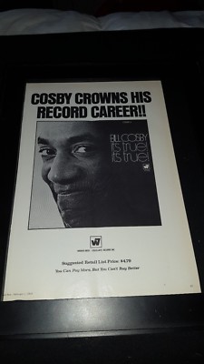 Bill Cosby It's True It's True Rare Original Promo Poster Ad Framed! | eBay