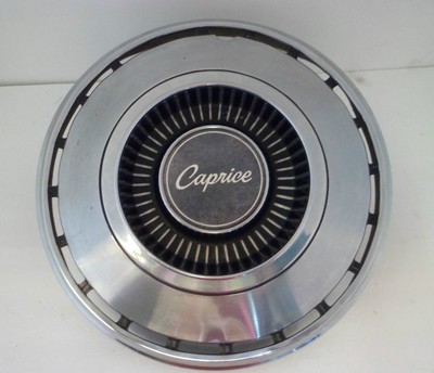 68-69 CHEVROLET CAPRICE ALUMINUM 14" WHEEL HUBCAP CENTER CAP CHROME ...