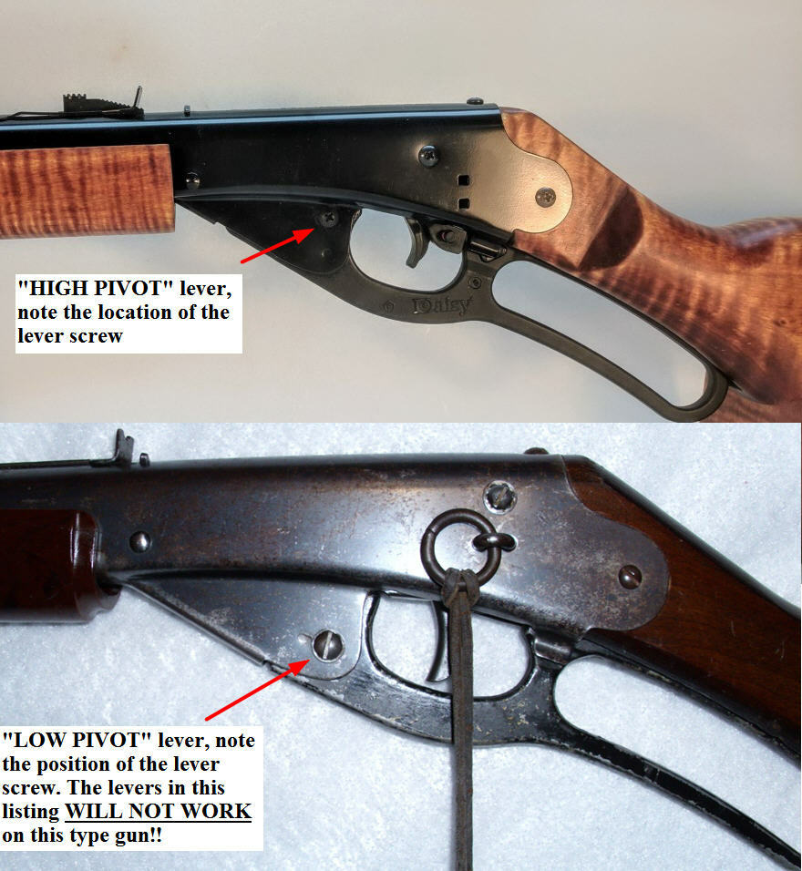 HIGH POWER SPRING FOR DAISY RED RYDER BB GUN & CURVED METAL LEVER FREE ...