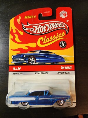 2009 Hot Wheels '58 EDSEL Spectraflame Blue Classics Series 5 14/30 5SP ...