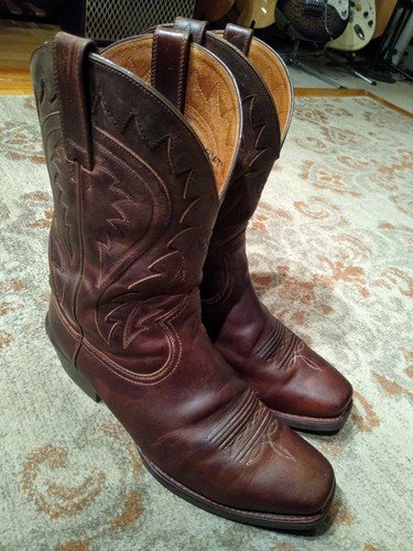 ARIAT LEGEND PHOENIX COWHIDE BROWN LEATHER S TOE COWBOY BOOTS #35790 ...