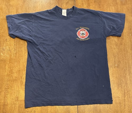 Vintage 90s San Francisco Fire Department SFFD T Shirt Fits XL Single ...