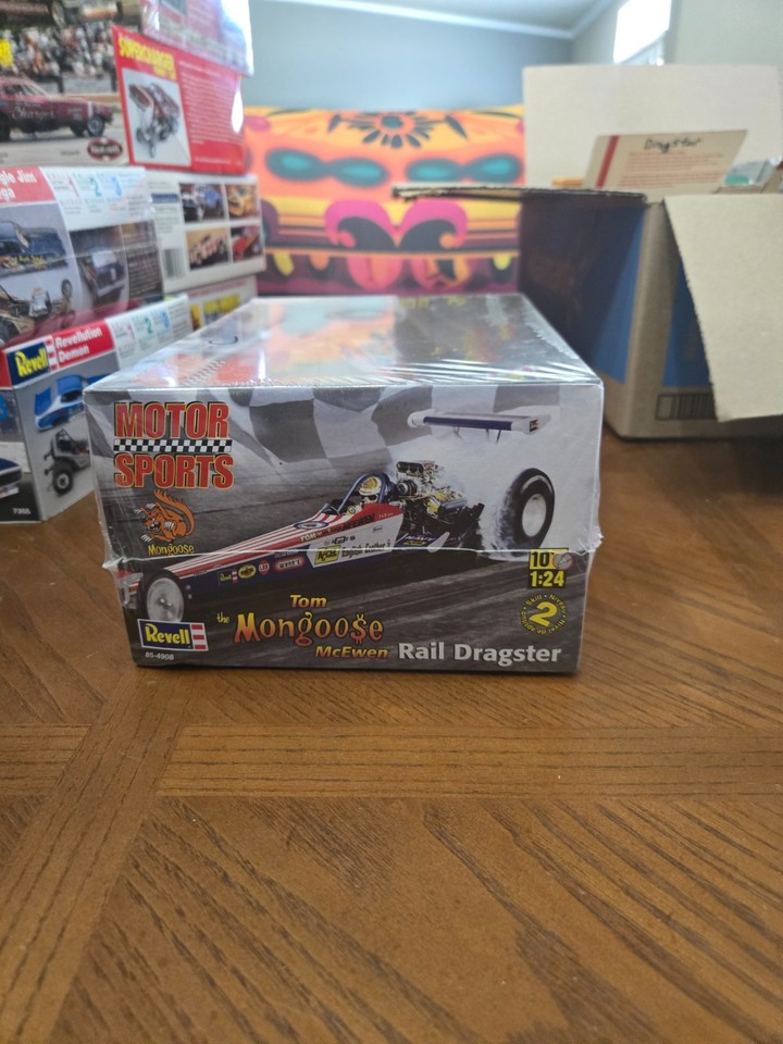 Revell Tom The Mongoose McEwen Rail Dragster Kit # 85-4908 Factory ...