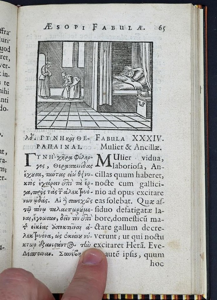 1649 Aesop's Fables by the Slave Aesop of Ancient Greece GORGEOUS WOODCUTS | eBay