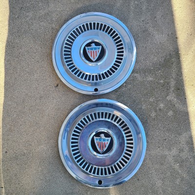 Two (2) Genuine 1961 1962 1963 AMC Rambler Ambassador 14" Hubcaps Wheel ...