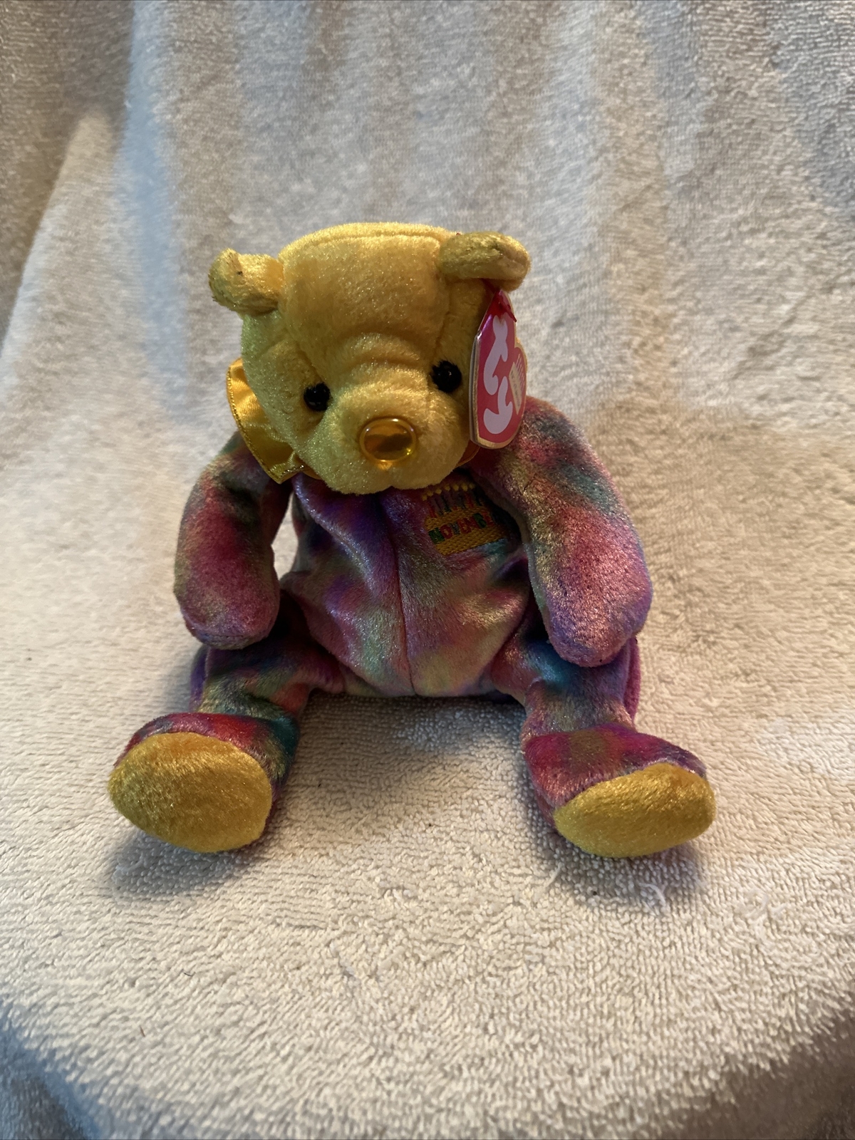 TY Beanie Baby - NOVEMBER Birthday Bear (7.5) 2001- Stuffed Animal ...