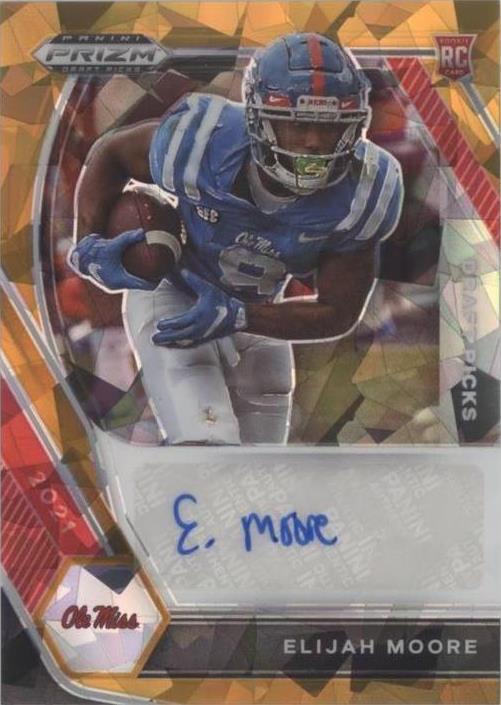 2021 Panini Prizm Draft Picks - Draft Picks Autographs Elijah Moore # ...