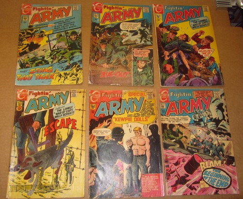 "Fightin' Army" Silver Age Charlton War Comics lot (x6)...1960's...Low grade | eBay