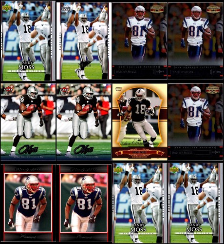 2007 Randy Moss New England Patriots (14) Card Lot - LAST CHANCE – ACT ...
