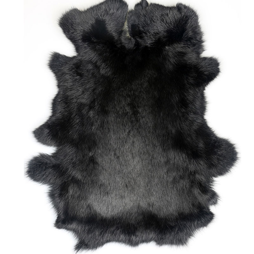 5PCS Real Natural Rabbit Skin Pelts Fur Hides Soft Leather Mats Tanned ...