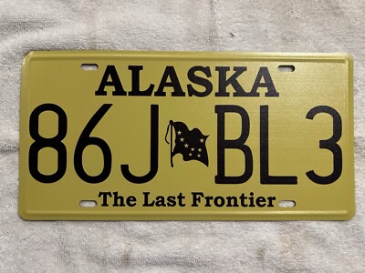 LICENSE PLATES Alaska booster 86J-BL3 | eBay