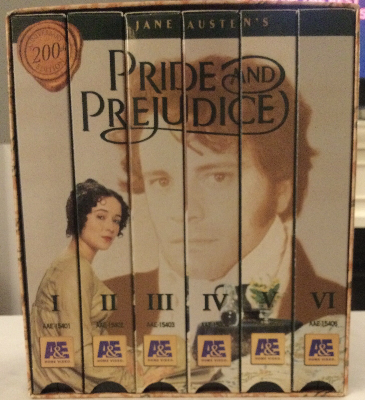 Pride and Prejudice (Mini-Series) (VHS, 1996, 6-Tape Set) 733961154009 ...