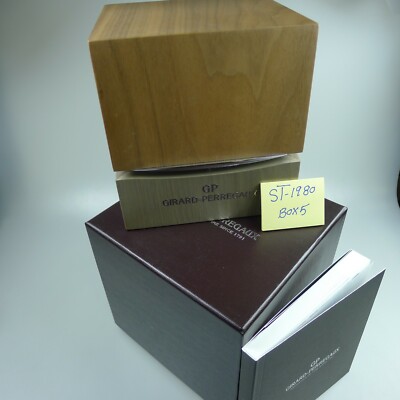 Girard Perregaux Wood & Leather Watch Box (Chrono Hawk) w/ Manual ...