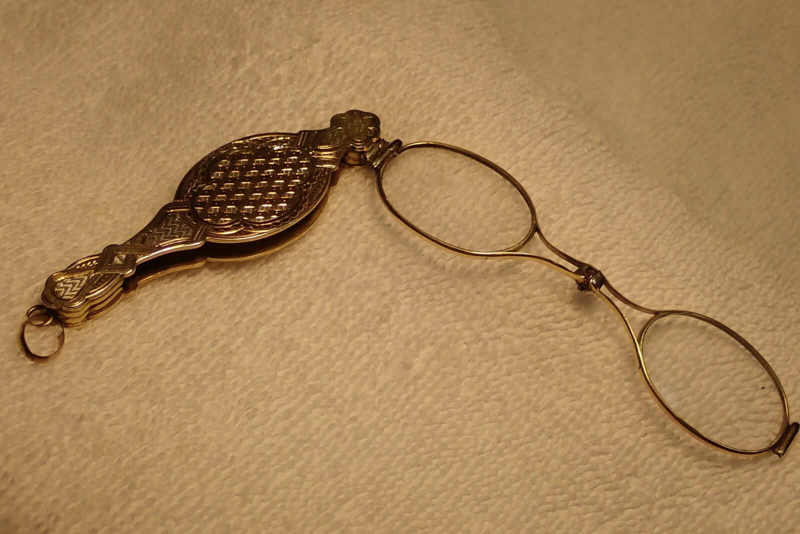 14K SOLID GOLD ART DECO DESIGN LORGNETTE JEWELLRY/THEATER/OPERA! | eBay