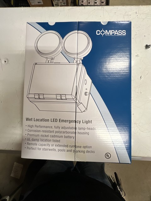 Hubbell Lighting CU2WG Compass 2 LED Lamps Location Emergency Light for ...