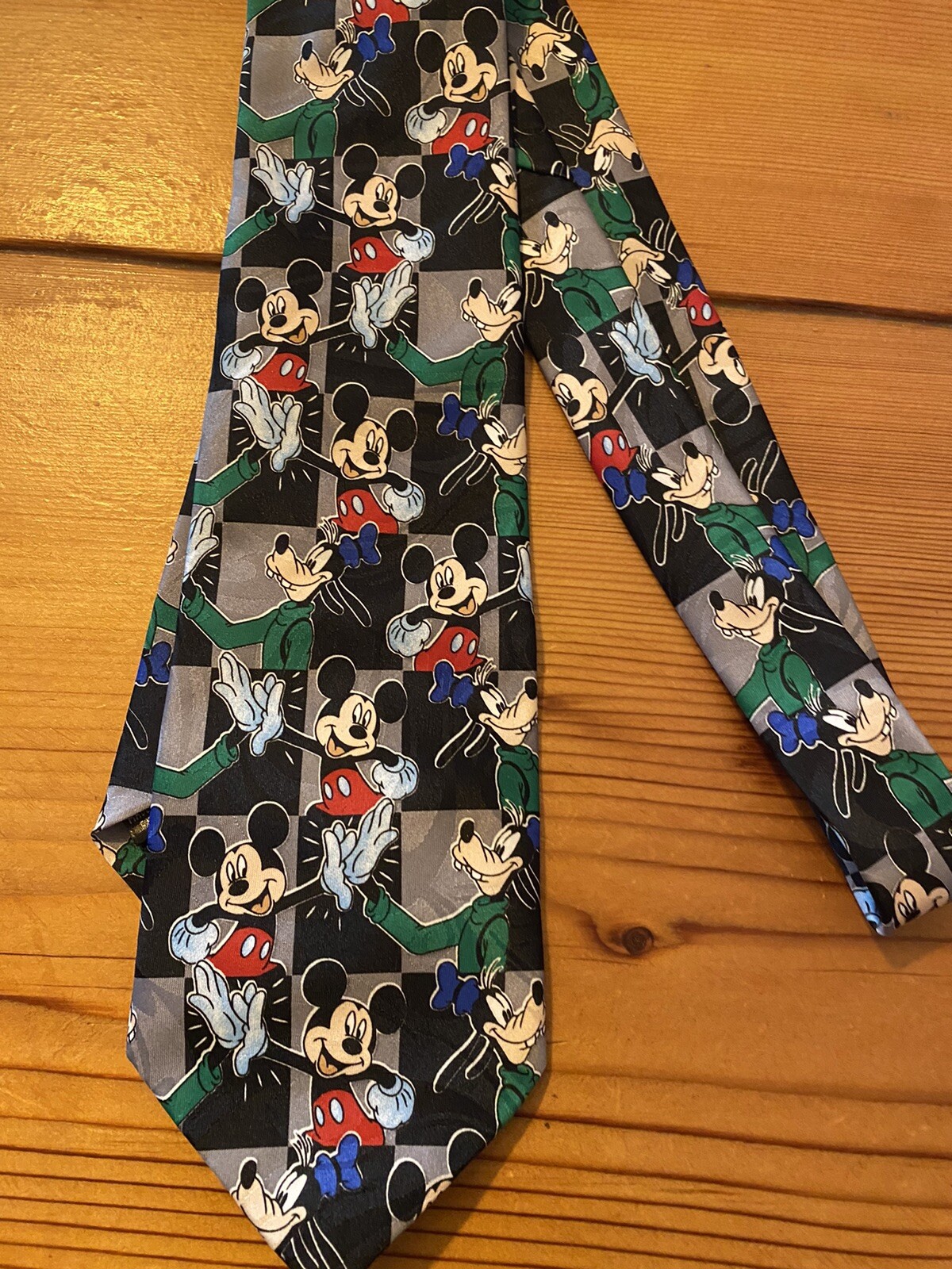 Mens MICKEY UNLIMITED Mickey Mouse and Goofy Tie - Gem