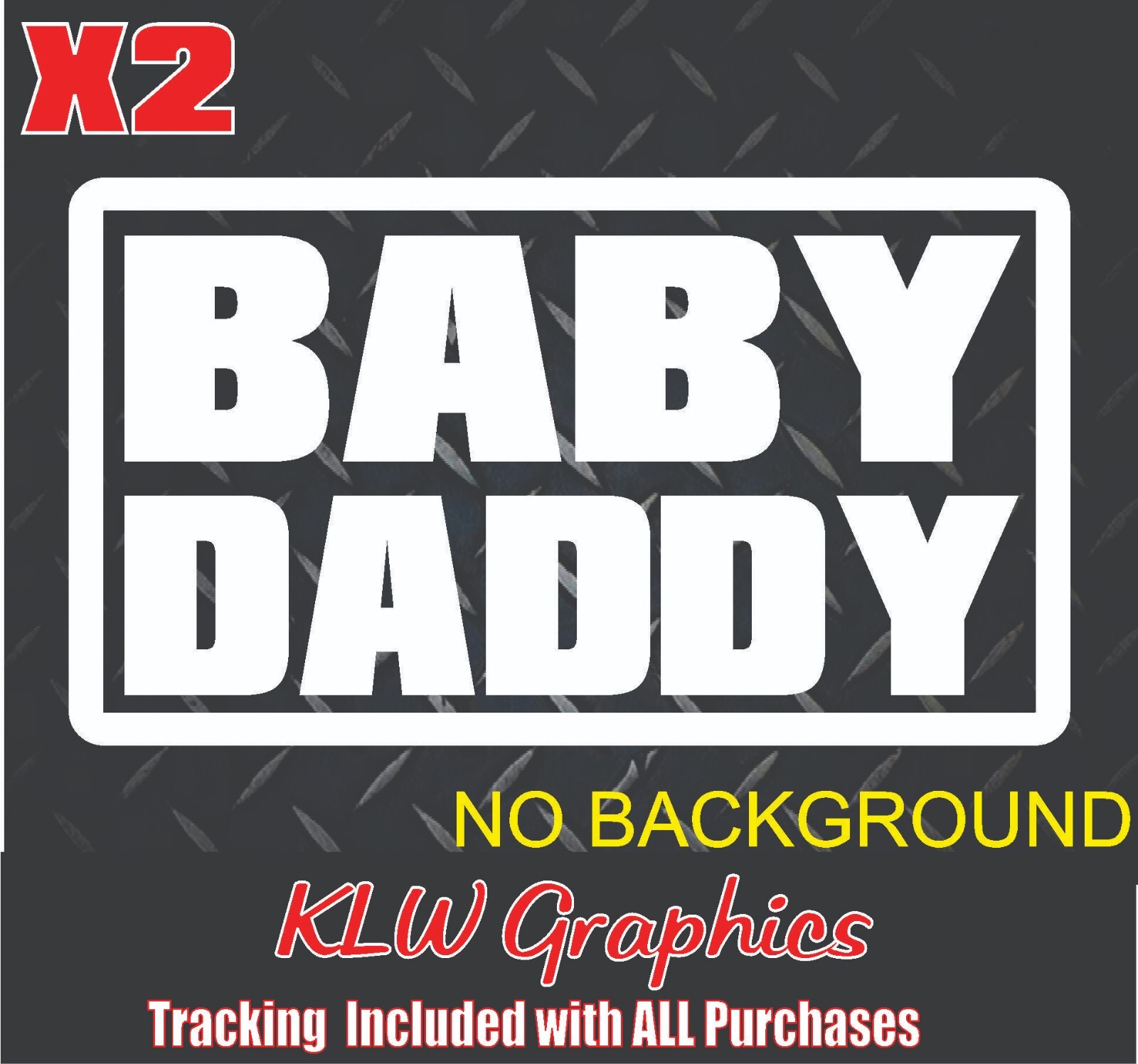 Baby Daddy Decal Sticker Turbo Diesel Truck 6.7 6.6 Crew Cab Dad Funny ...