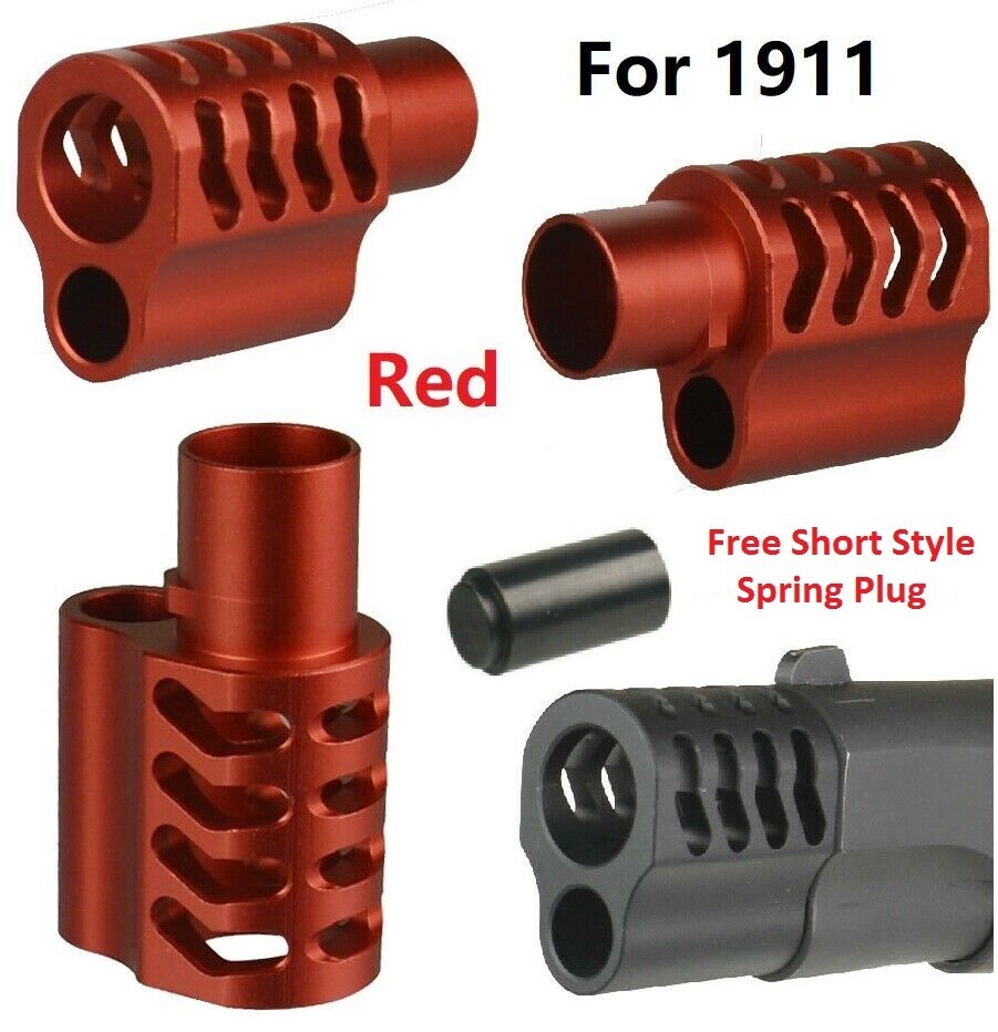 1911 .45 ACP Muzzle Brake Compensator, B Style, Anodized Red, Free ...