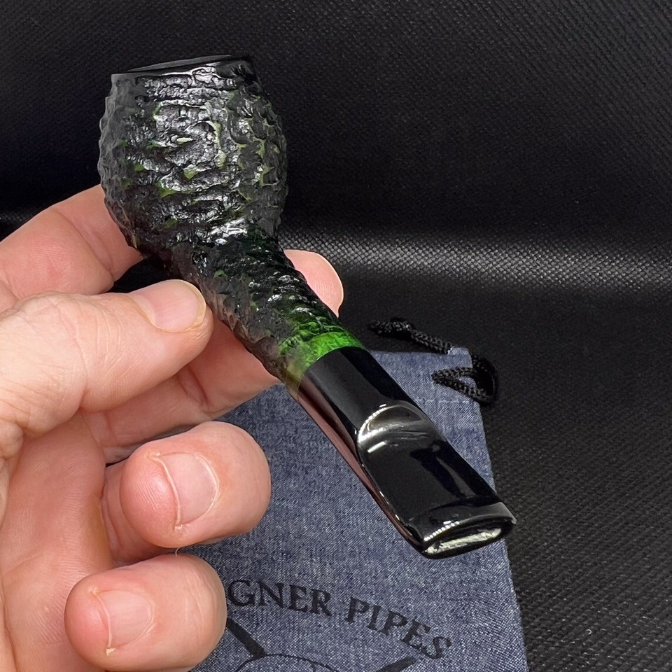 Dagner Pipes Green CWA Devil Anse Tobacco Pipe Briar New Unsmoked Blem ...