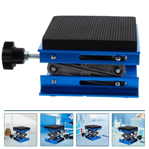 Lifting Table Aluminum Bracket Lab Jack Hand Held Height Adjustable | eBay