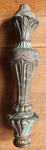 Ornate vintage Cast Metal Lamp Parts Break Column 12 3/4" with a crack ...