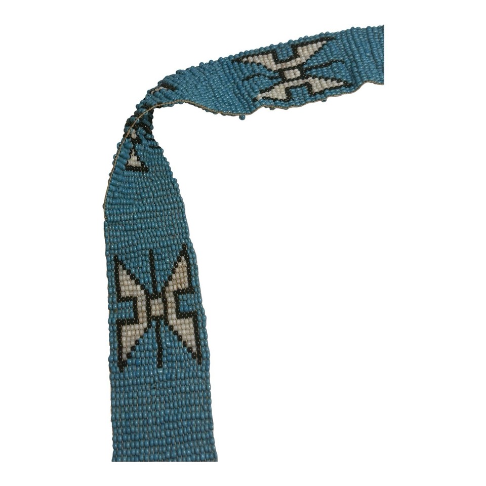 Antique Hand Made Native American Beaded Sash with Tassels | eBay