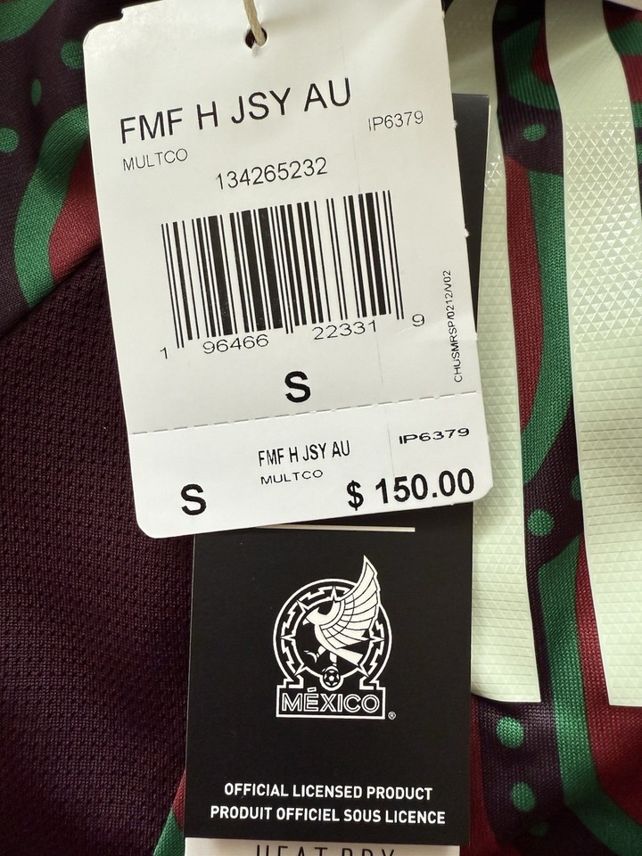 Adidas Mexico 2024 Home Authentic Soccer Jersey IP6379 Men's Size Small ...