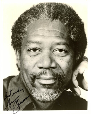 Morgan Freeman Signed Autograph 8x10 B&W Photo - JSA - CERTIFIED AUTO ...