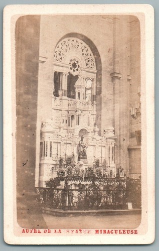 CDV SANCTUAIRE SAINTE ANNE AUTEL STATUE MIRACULEUSE PHOTO VAGNEUR 1880 ...