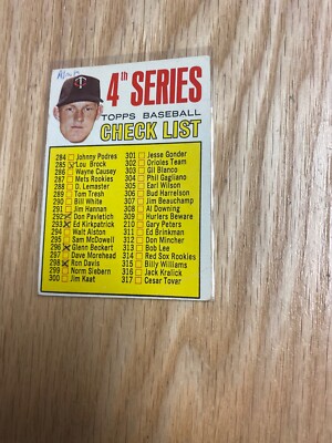 1967 Topps Baseball Checklist Card #278 | eBay