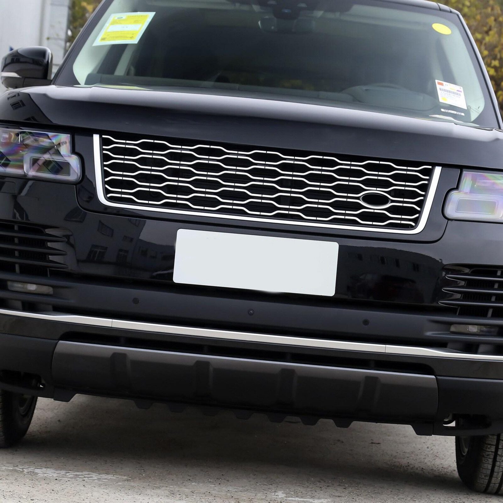 Front Bumper Skid Plate Cover Trim Tow Hook Cover Black For LR117512 ...