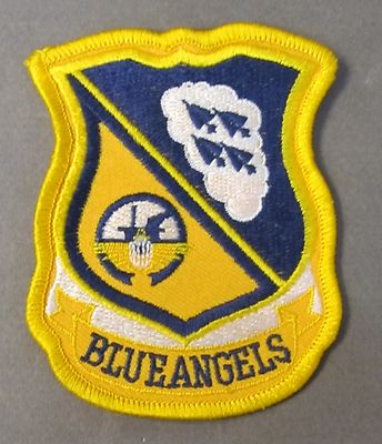 U.S. Navy BLUE ANGELS shield shaped cloth embroidered jacket patch | eBay