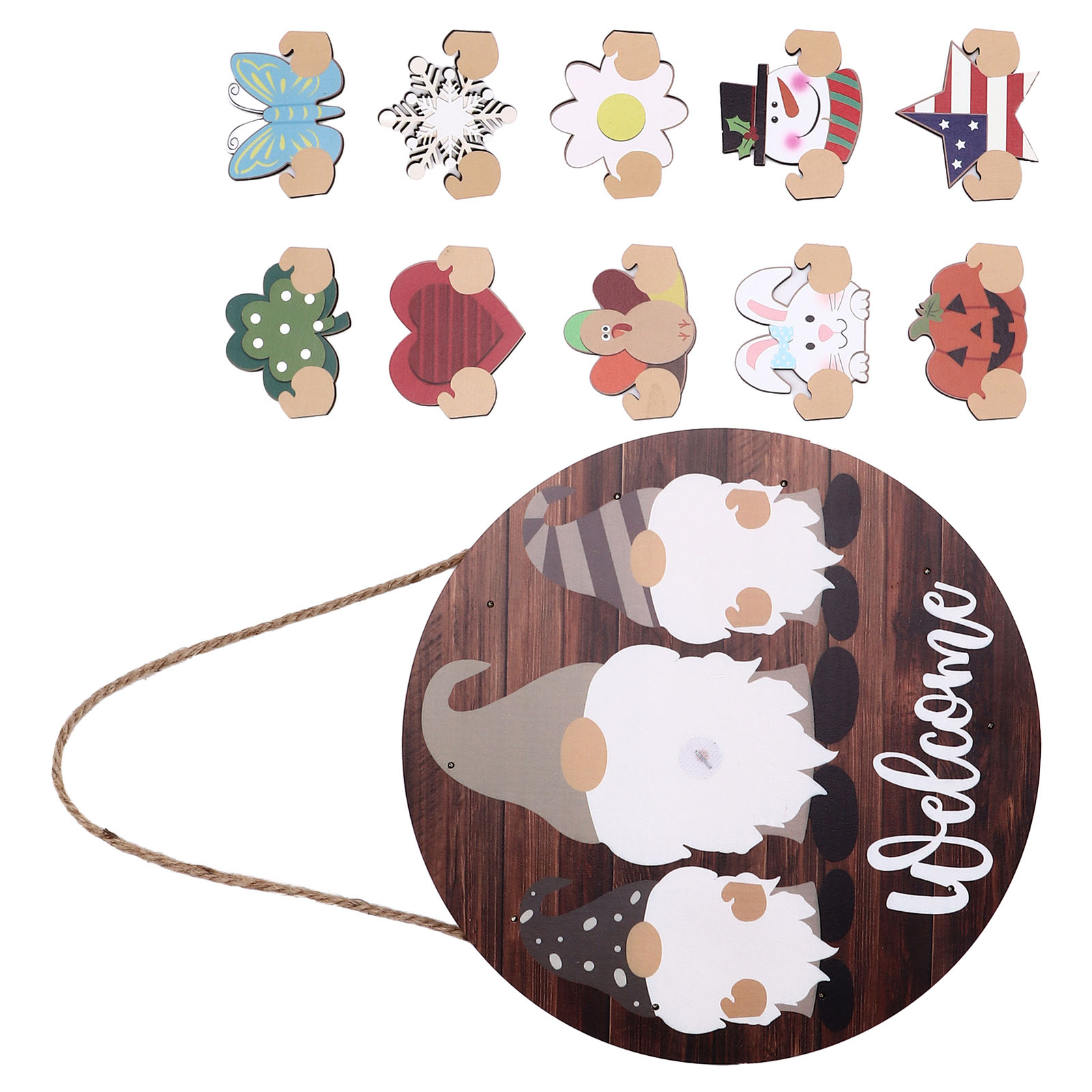 Country Style Welcome Sign Durable Lovely Rustic Front Door Decor ...