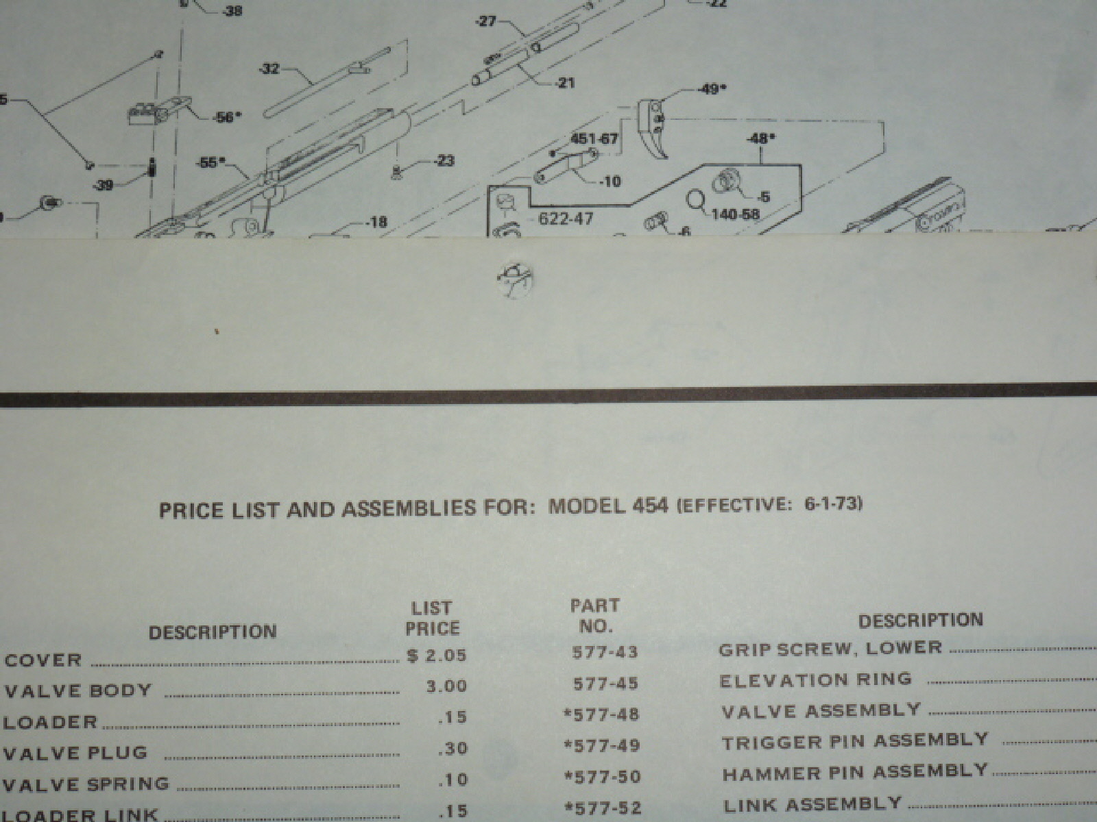 Crosman 454 & 1600 Service Manual With Exploded View | eBay