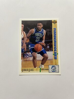 1991-92 Upper Deck Basketball Card #307 Gerald Glass Minnesota ...